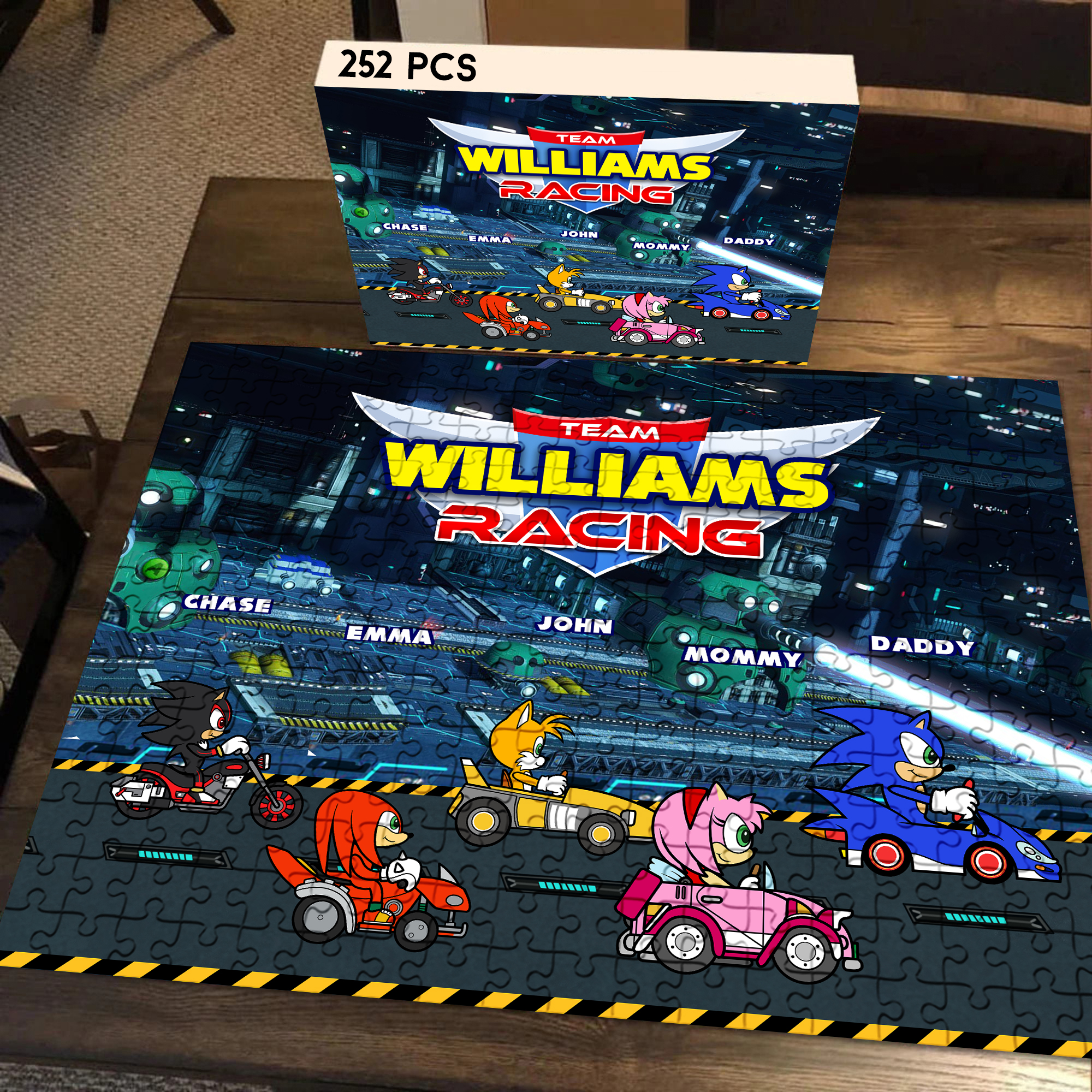 Personalized Jigsaw Puzzles - Team Up Racing - Customizable Title ...