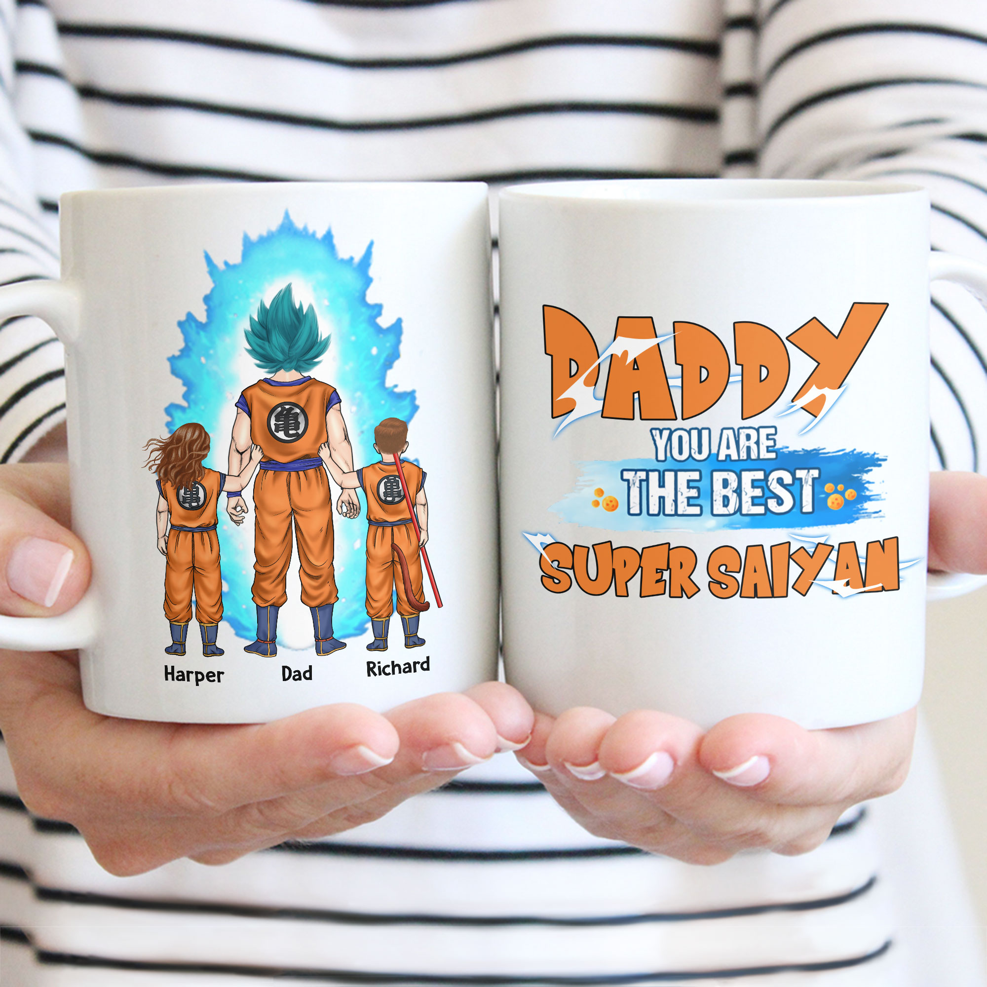 Dragon Ball Z Personalized Mug - Daddy You Are The Best Super Saiyan ...