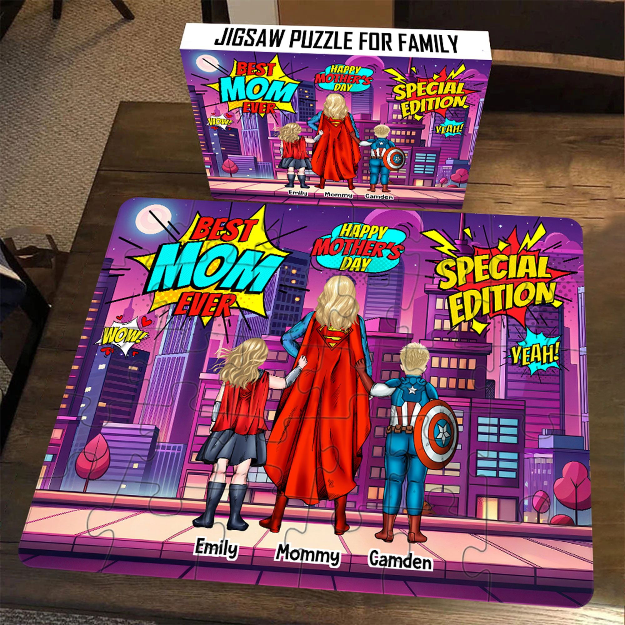 Personalized Jigsaw Puzzles - Super Mom Puzzle - Special Edition ...