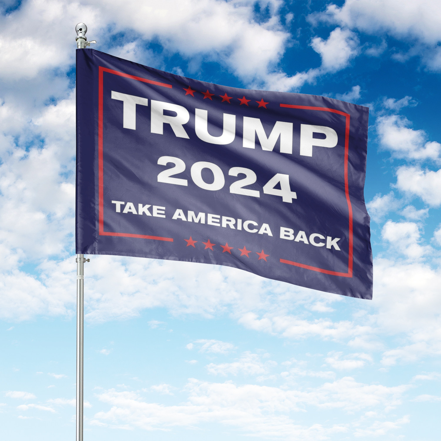 Limited Edition - Trump 2024 - Stand With President Trump - Premium Flag
