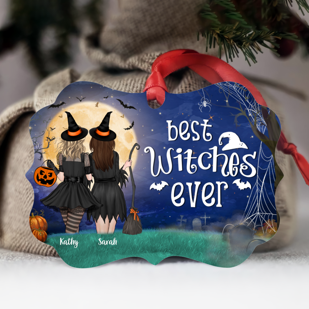 Up to 5 Girls - Halloween Ornament - Best Witches Ever - Personalized ...