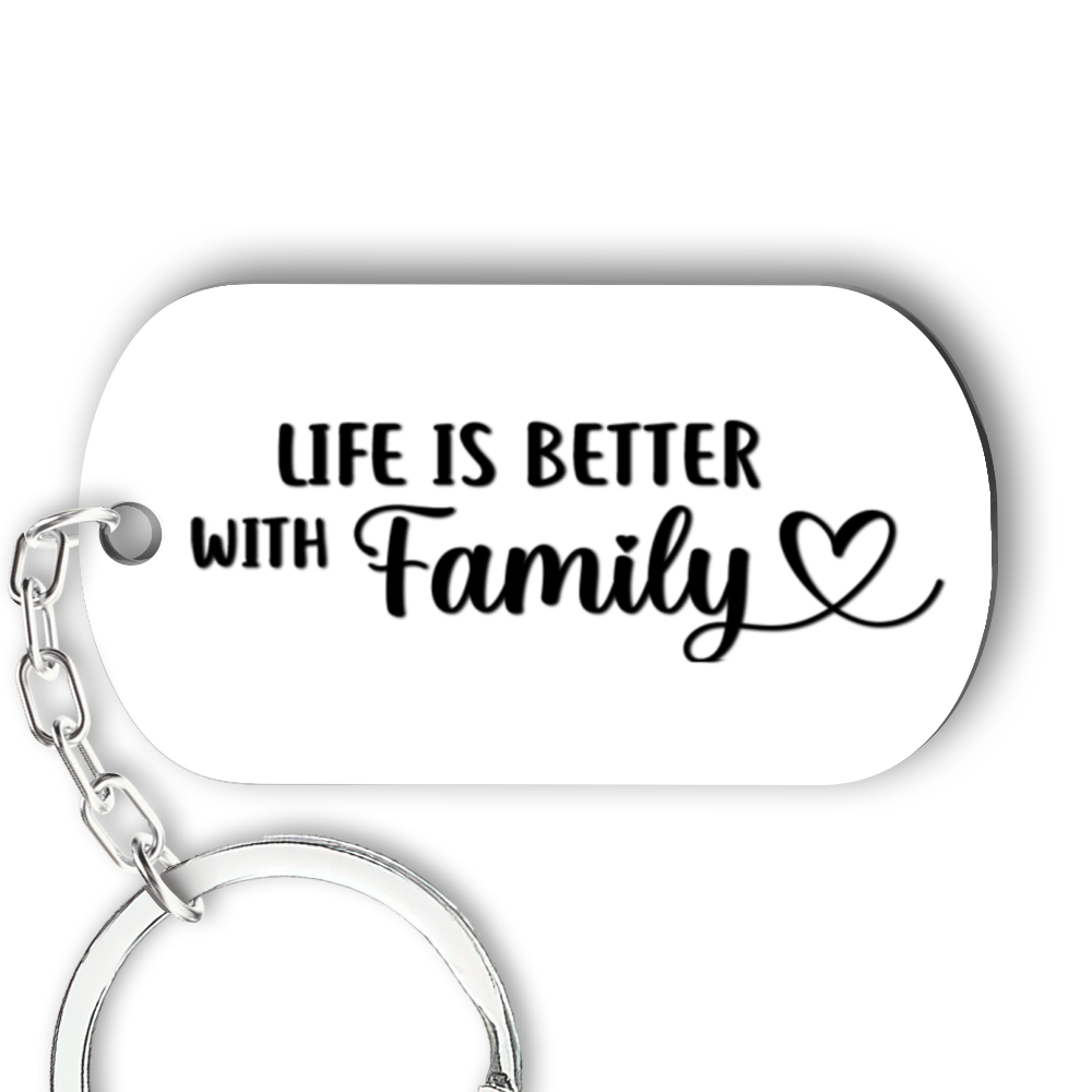 Family's Key chain Personalized - Life is better with Family ...