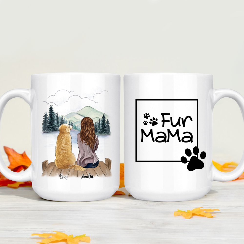 The Best Dog Mom - Fur Mama (575) - Personalized Mug