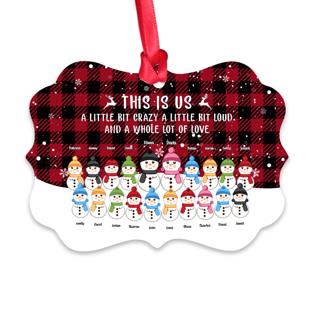 Grandkid - Xmas Ornament - This is us a little bit crazy a little bit ...