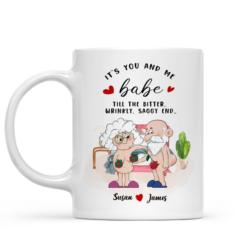 Funny Old Couple - It's you and me babe till the bitter, wrinkly, saggy ...