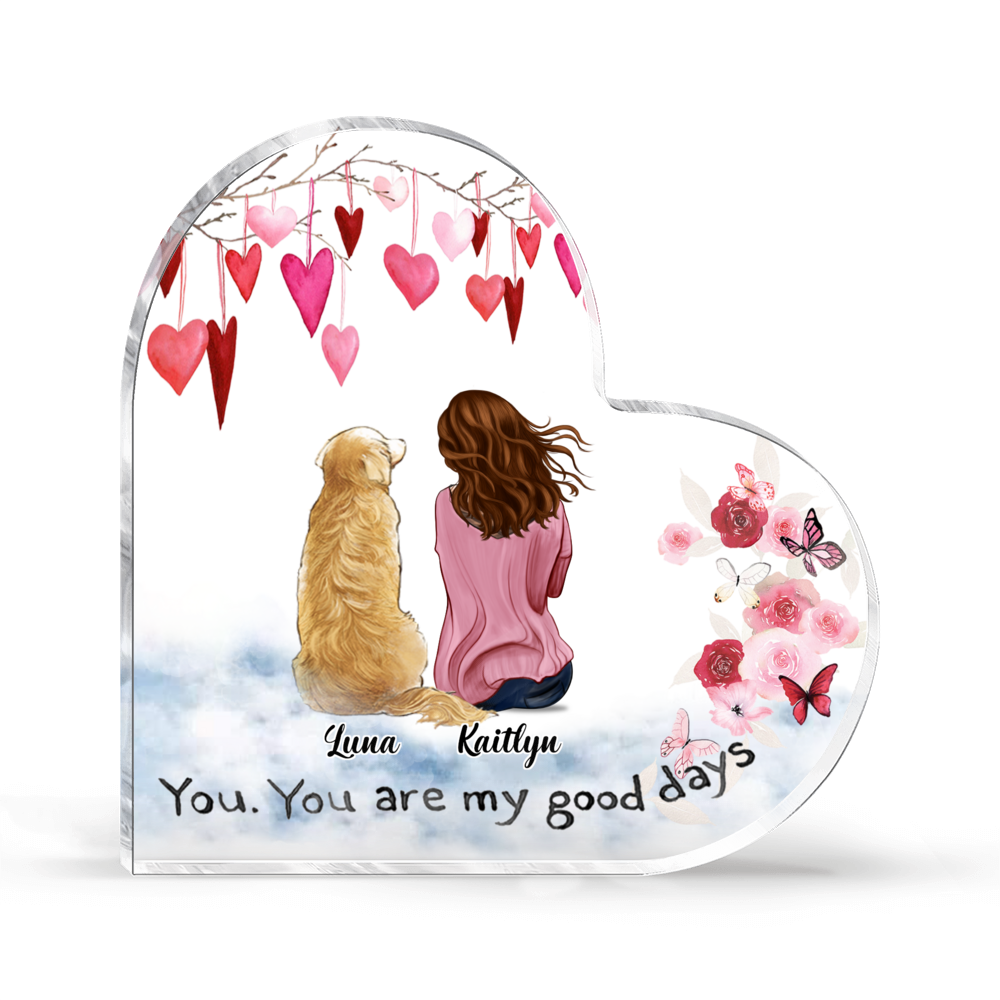 Heart Transparent Plaque - You. You are my good day (24263 ...