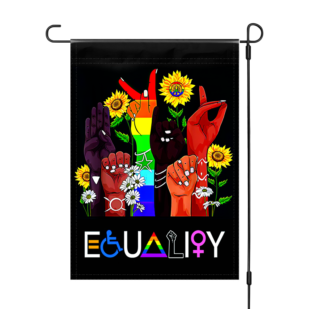Peace Flag - In This House We Support Equality Flag LGBT Pride Flag ...