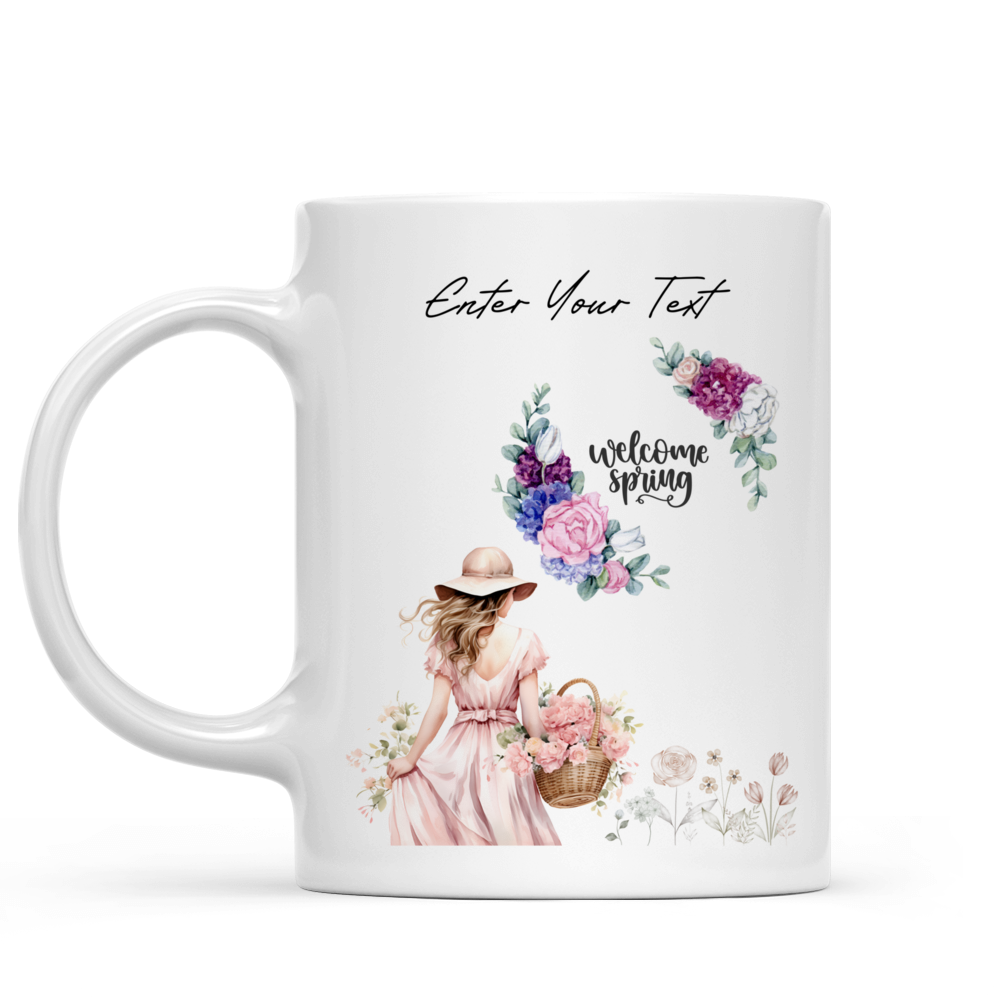 Girls Mug - Spring Girls - Girls With Flowers Mug - Custom Mug - Spring ...
