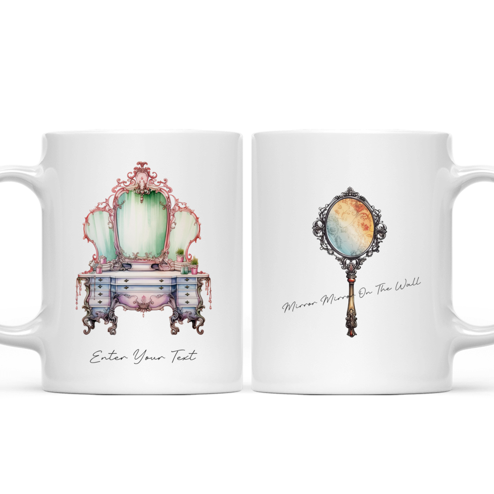 Mirror Mug - Watercolor Fairy Dressing Table Mirror Mug - Custom Mug ...