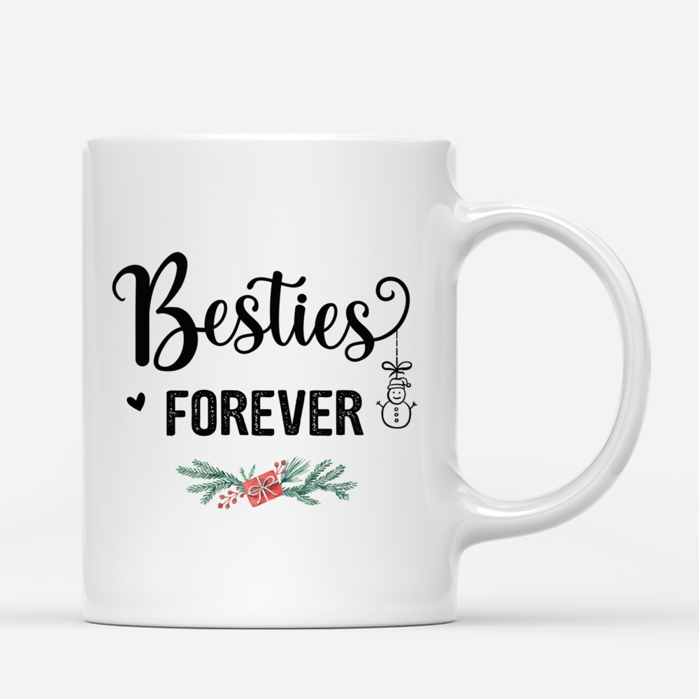 Xmas Pyjama - Up to 4 Ladies - Besties Forever - Personalized Mug