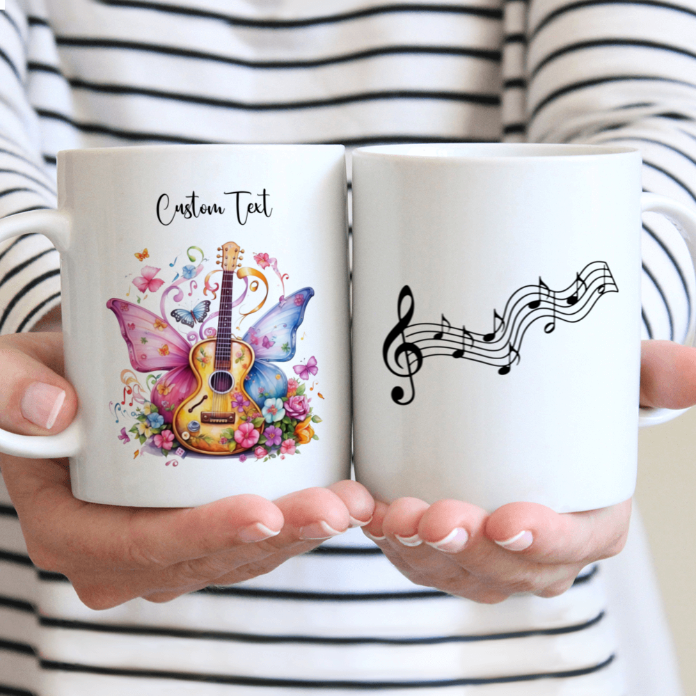 Music Mug - Music Instrument Mug - Music Notes - Custom Mug - Gifts For ...