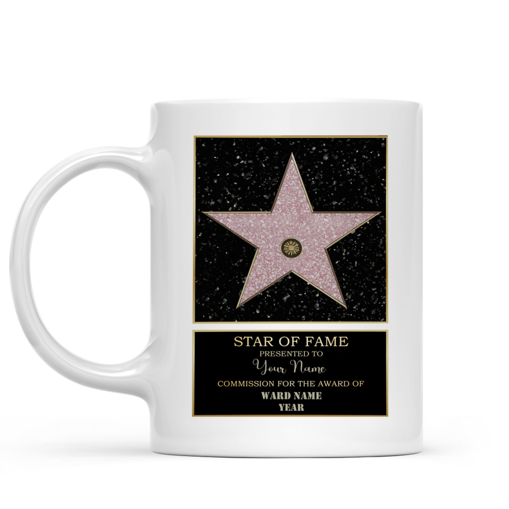 Hollywood star mug - Personalized Hollywood Star mug, Walk of Fame ...