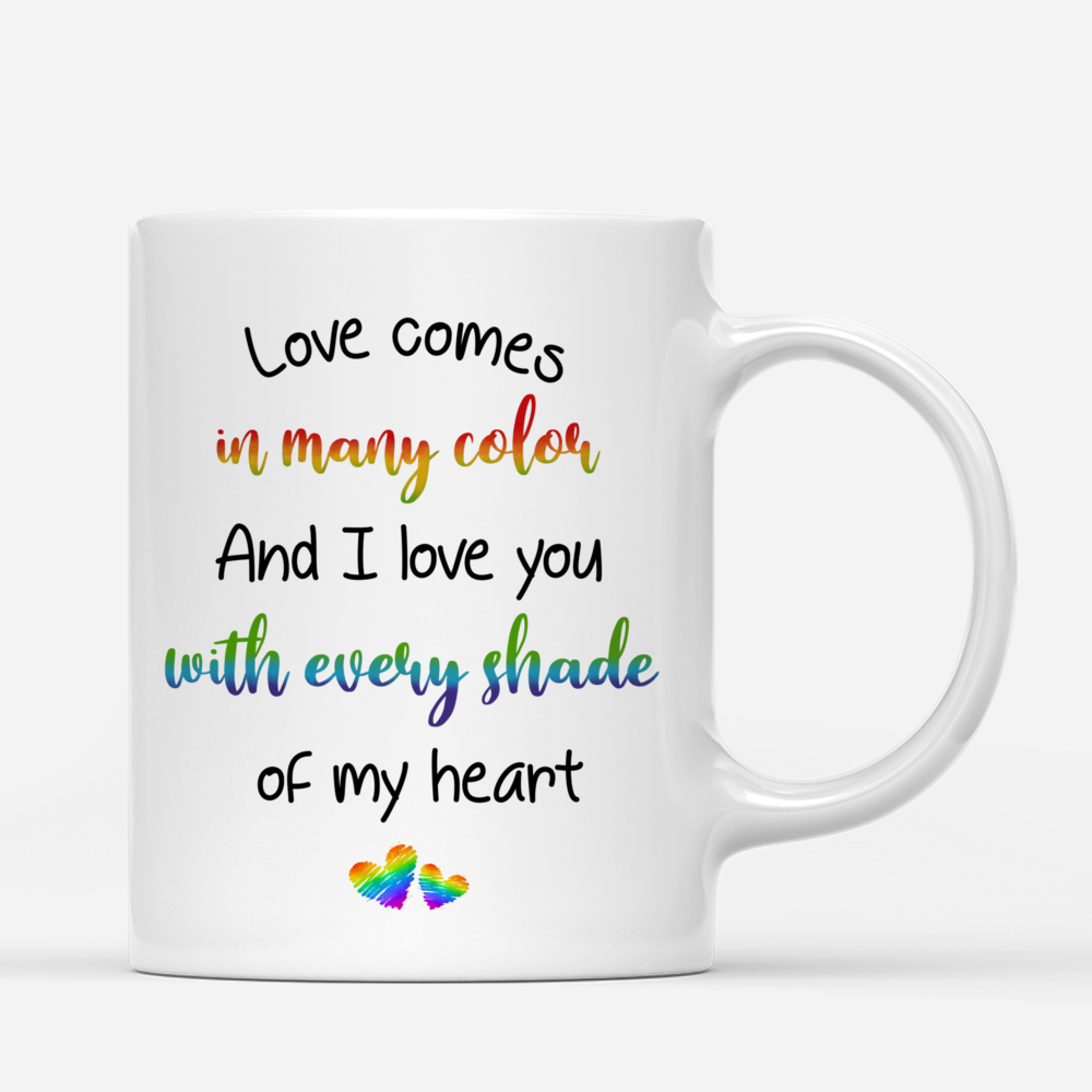 LGBT Couple | M - Love comes in many Color. And I love you with every ...