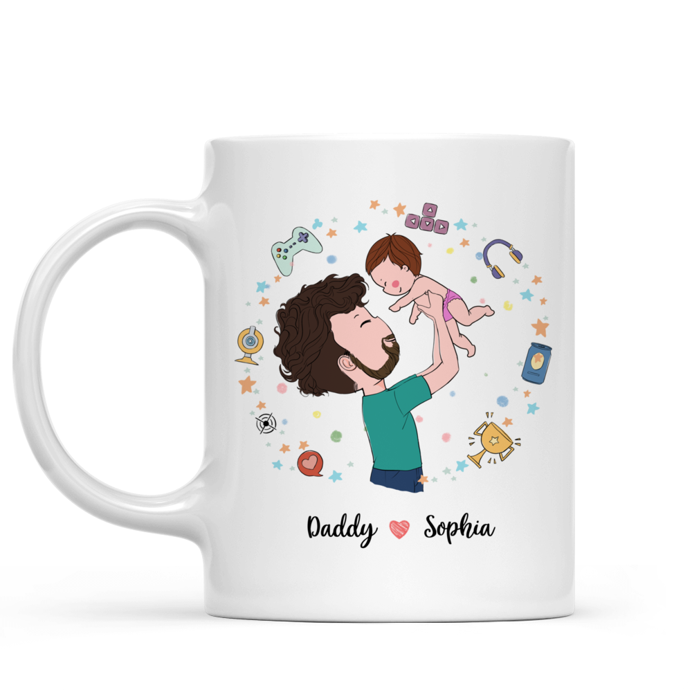 First Father's Day - Daddy & Baby - Personalized mug for Father's Day ...