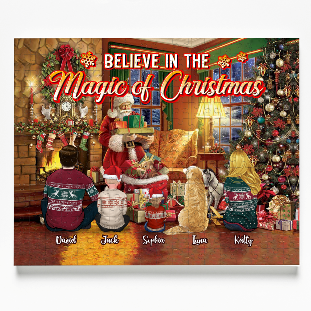 Jigsaw Puzzle Personalized - Believe in the Magic of Christmas(v4 ...