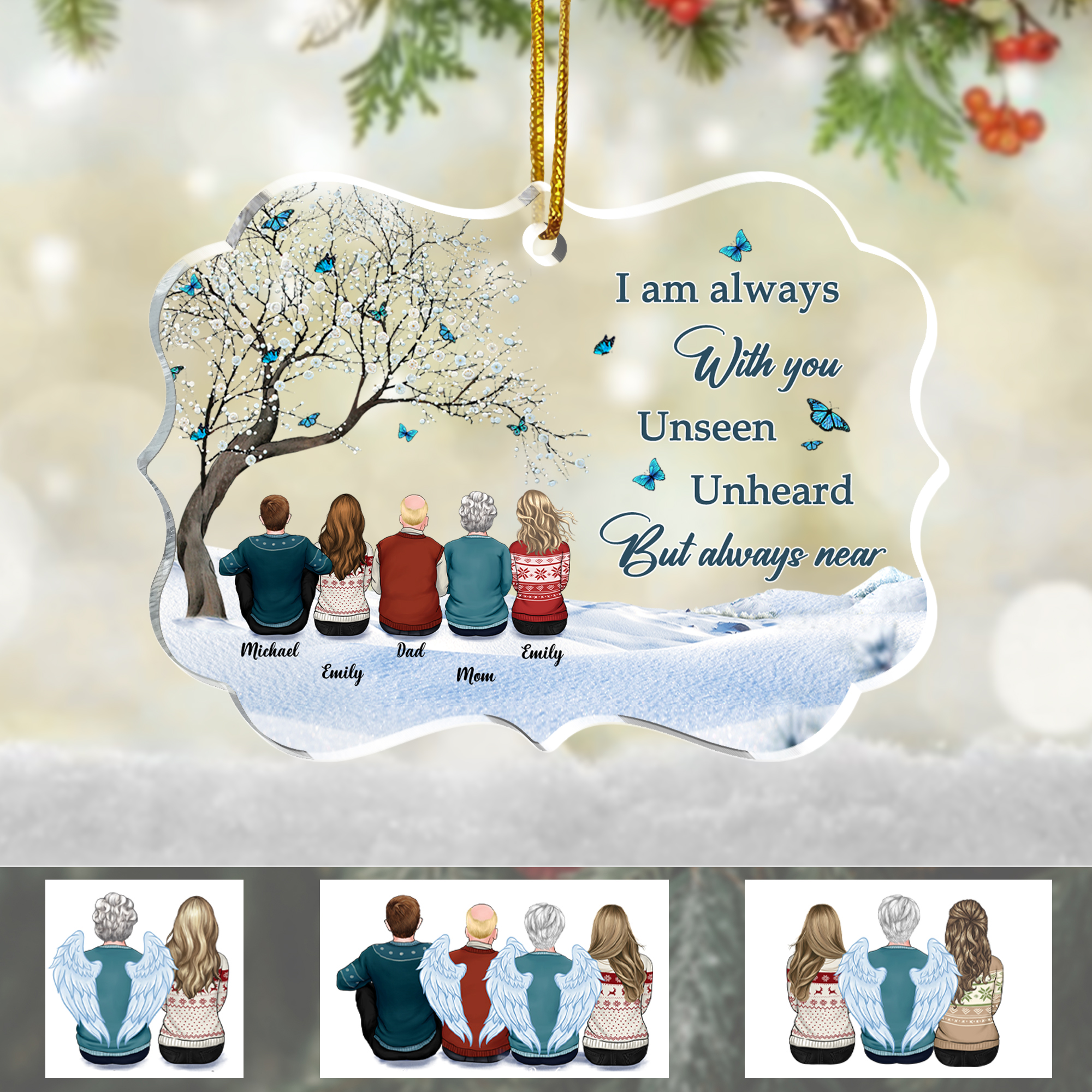 Heaven Ornament - I am always with you Unseen unheard but always near ...