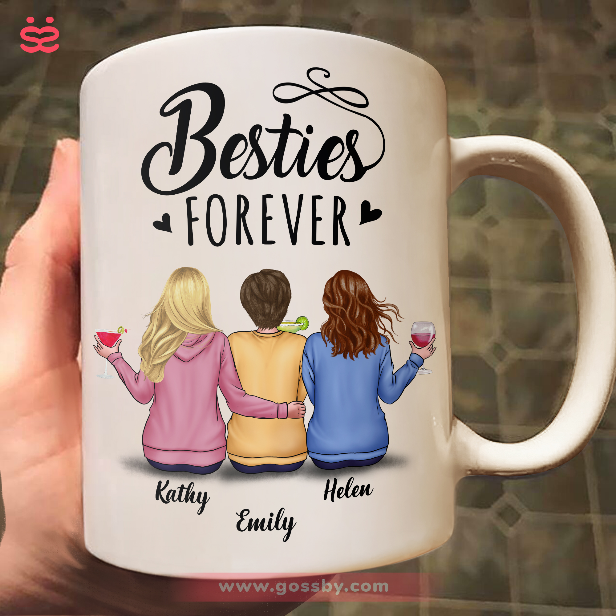 Friends - Sisters - Besties Forever (23693) - Personalized Mug