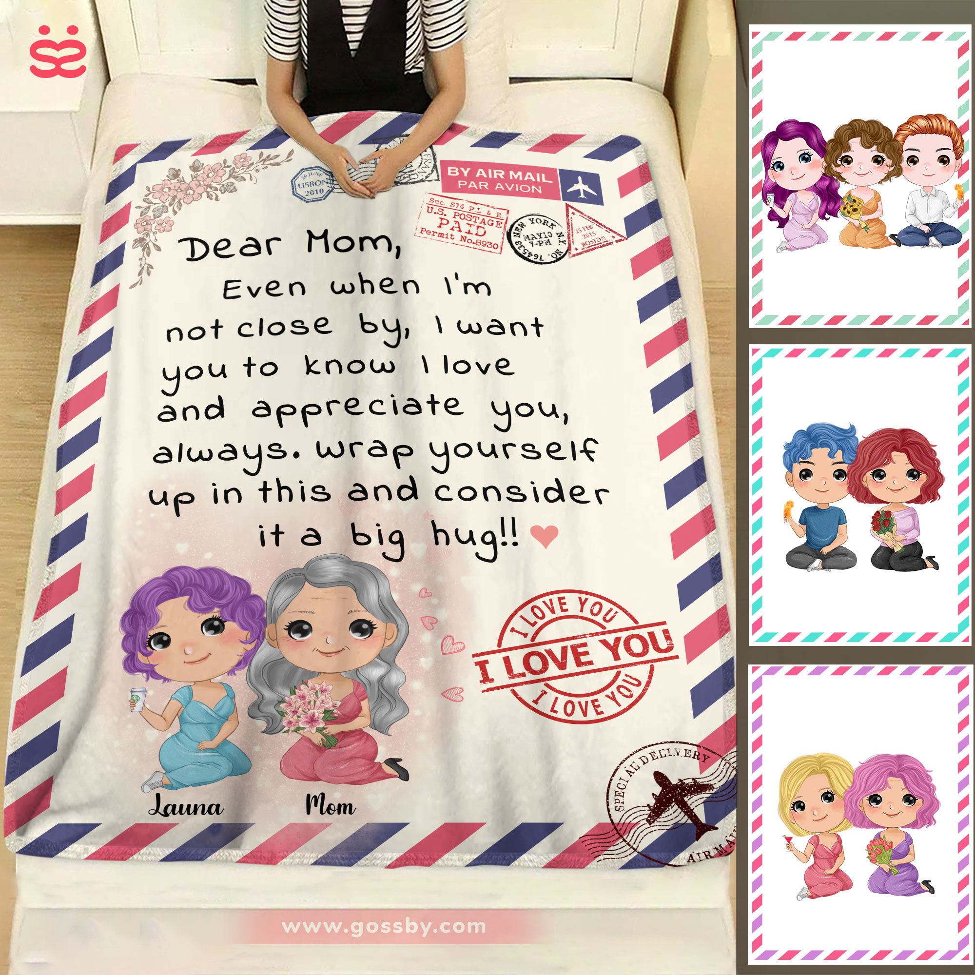 Mother Blanket - Dear Mom, ... Wrap yourself up in this and consider it ...