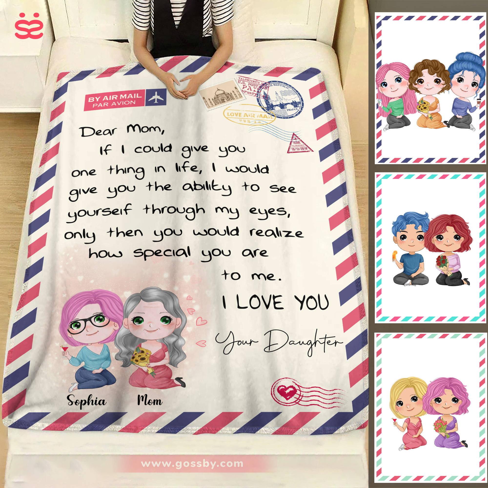 Mother's Day Blanket - Dear Mom, ... how special you are to me - V5 (1D ...