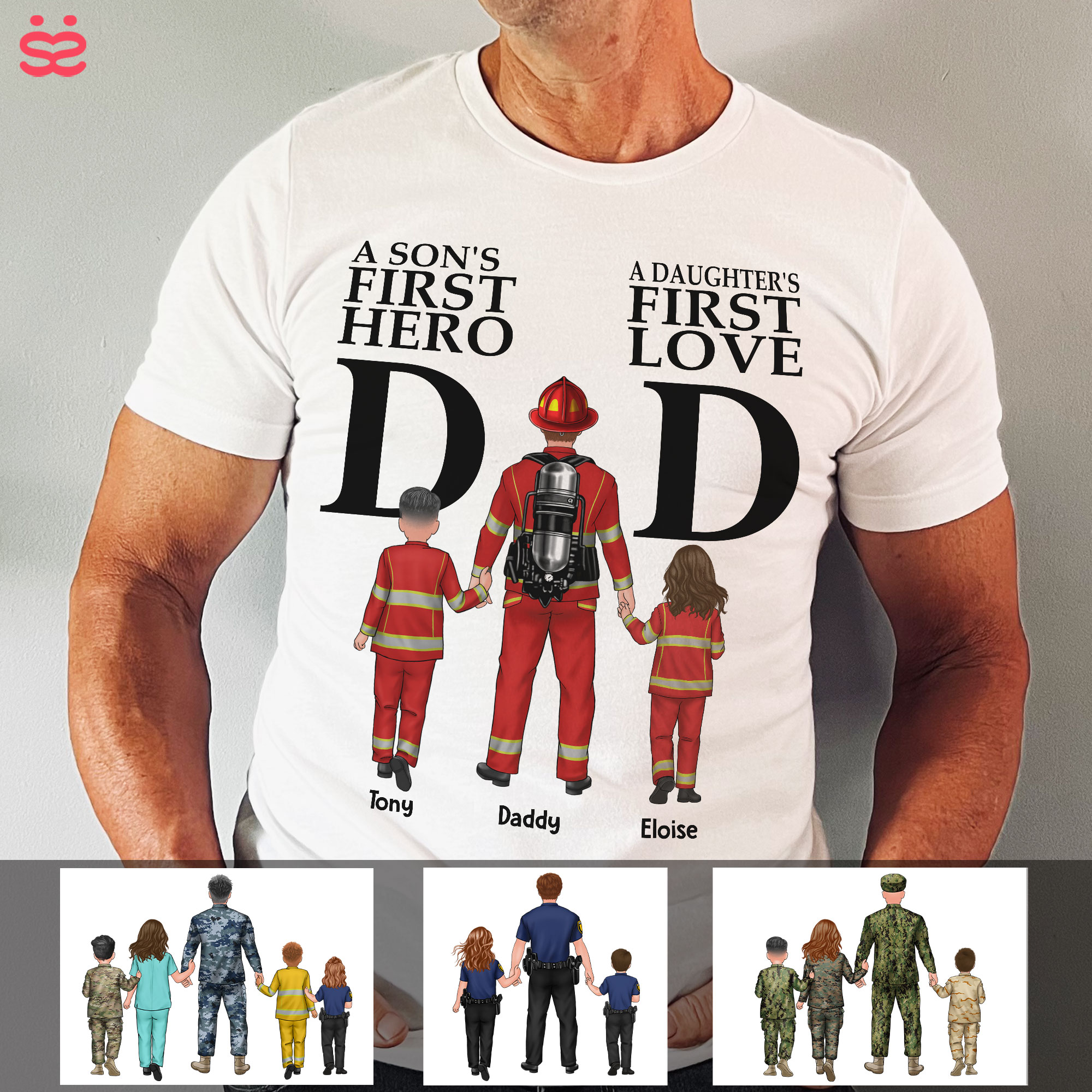 Father's Day Gifts 2023 - Dad A son's first hero A daughter's first ...