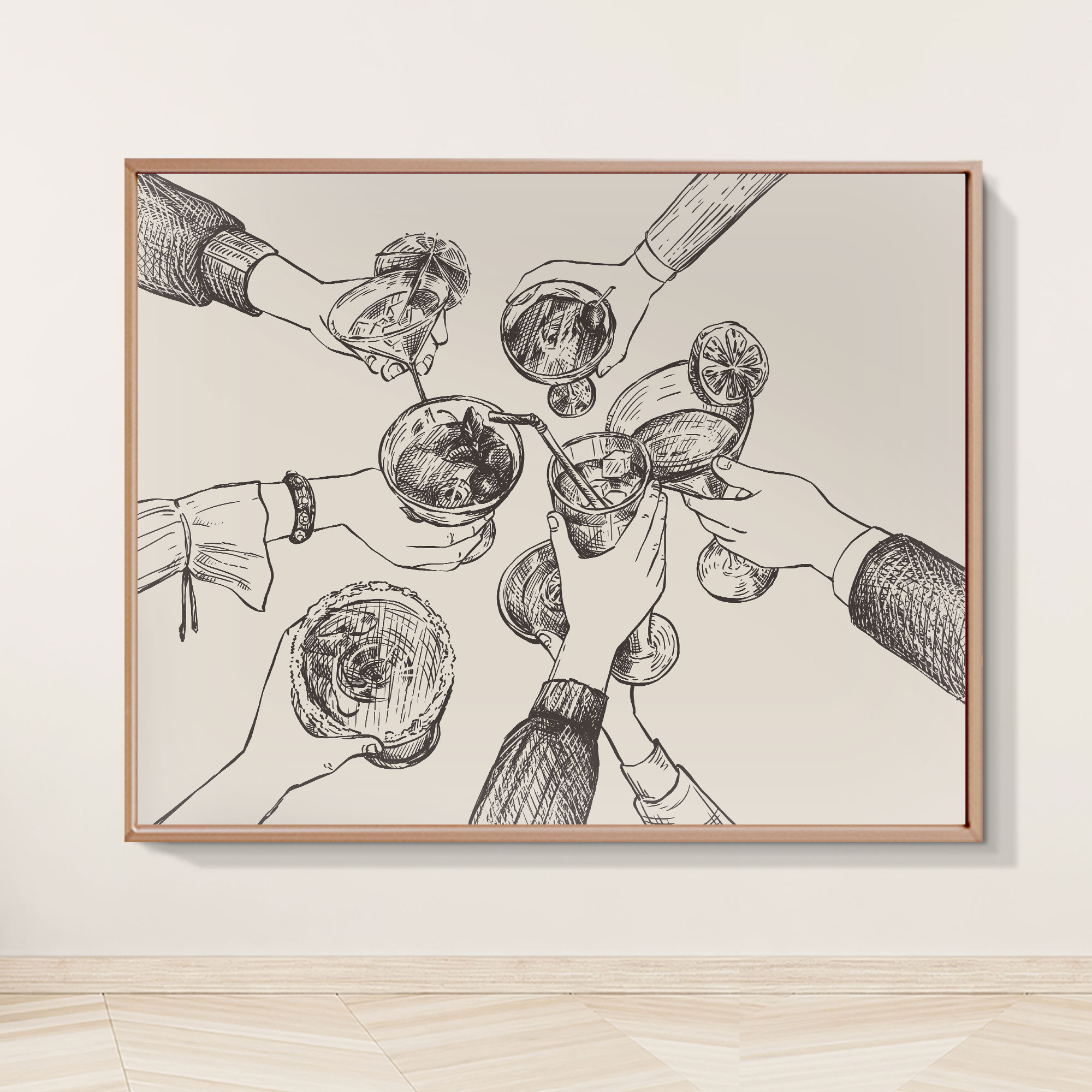 Drink Gang - Cheers Sisters - Cheers Sign - Bar Cart Wall Decor ...