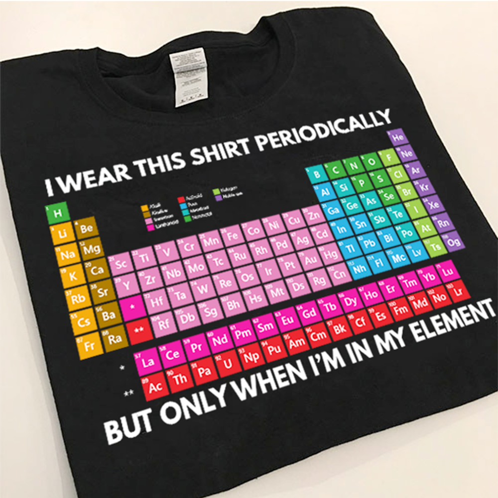 Funny Shirt - Science - I wear this shirt periodically but only when I ...