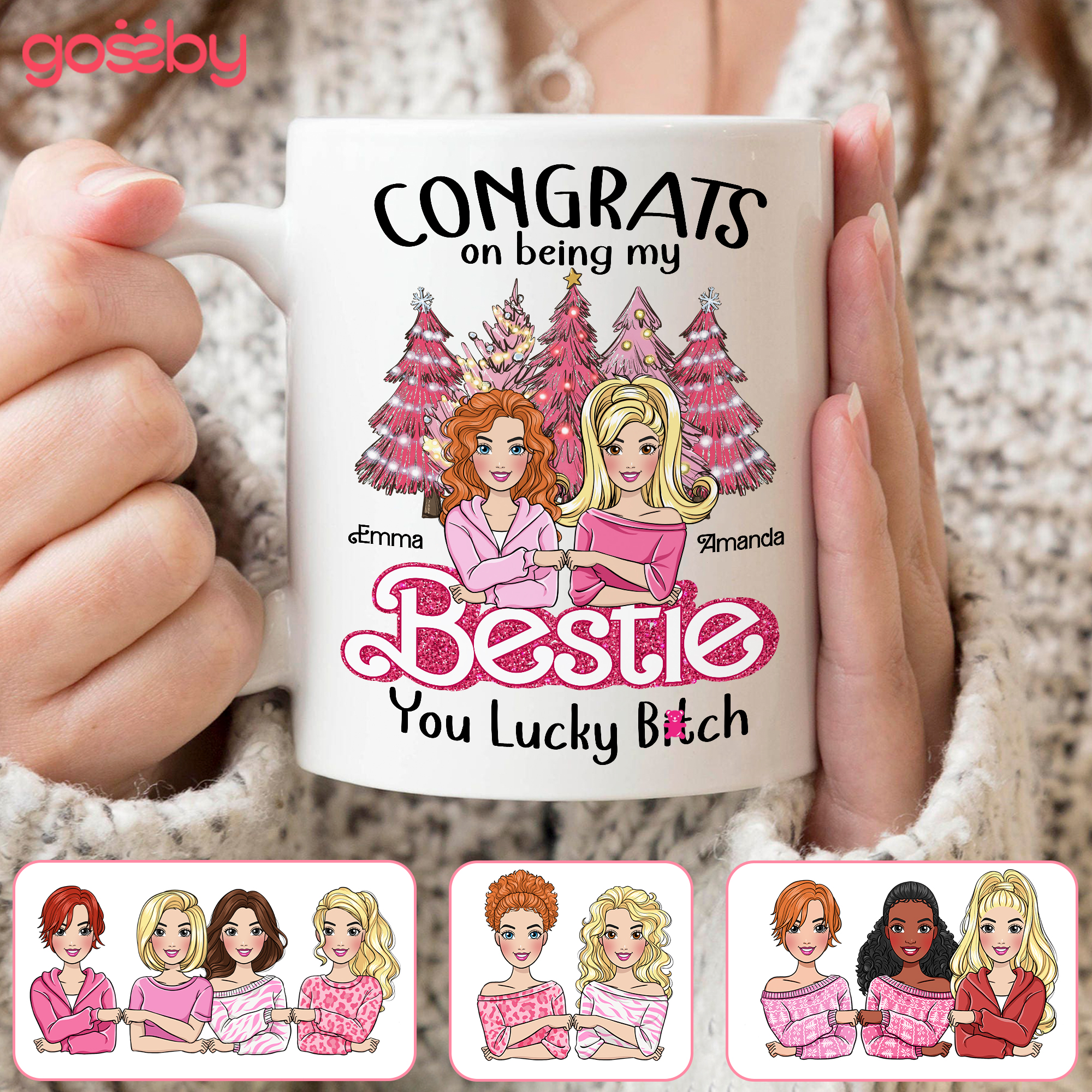 Besties Mug - Congrats on being my Bestie - Personalized Mug