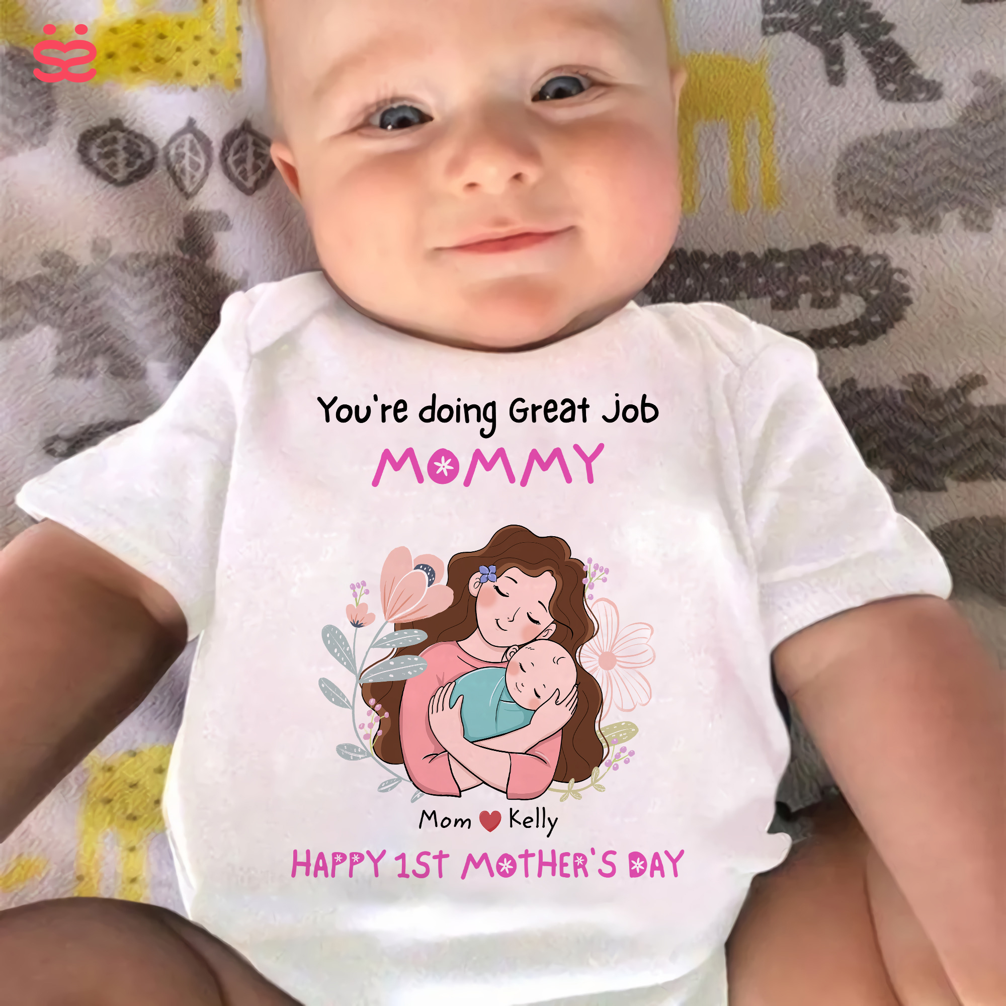 Custom Baby Onesies - You're doing a great job mommy Happy 1st Mother's ...