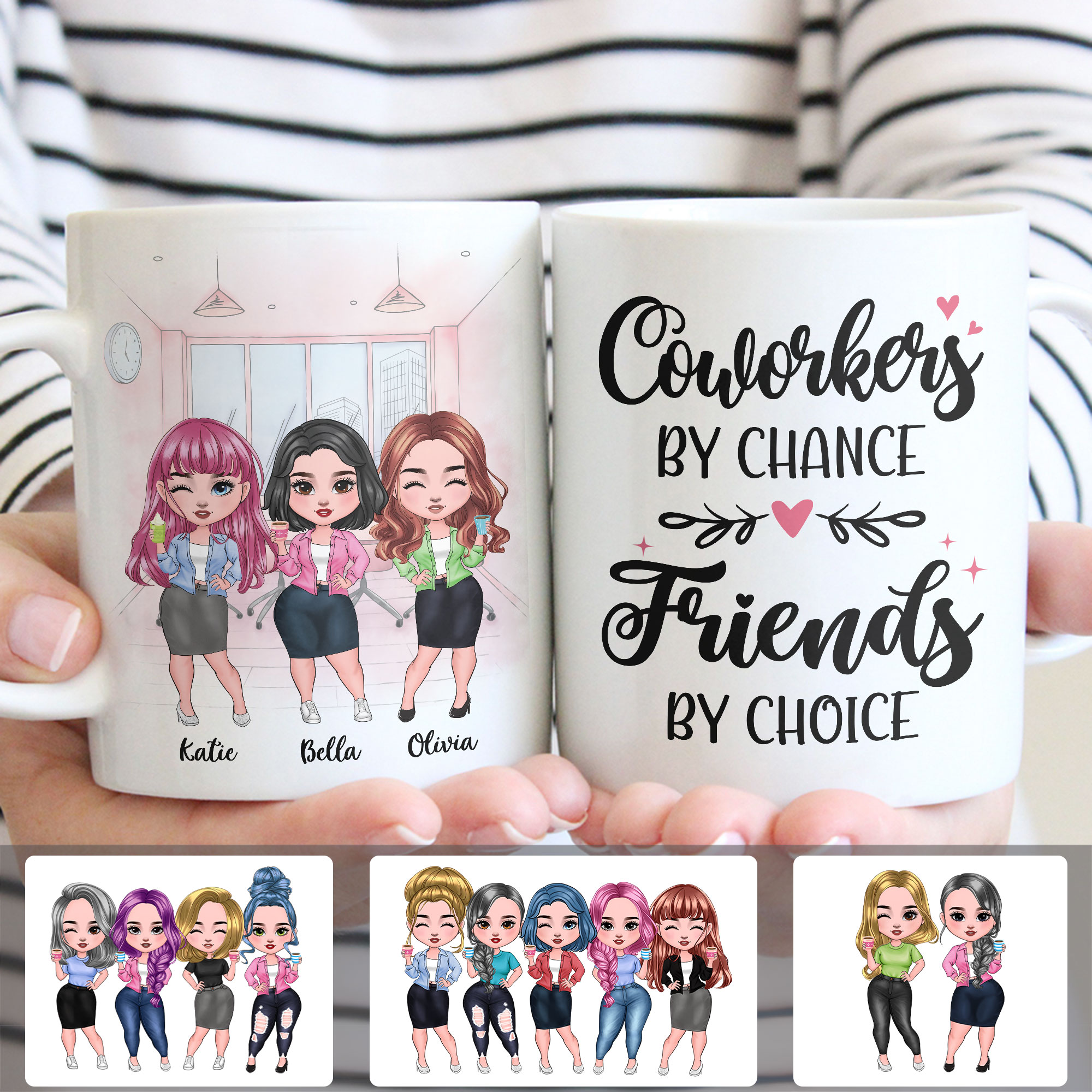 Work Bestie Gifts - Coworkers By Chance Friends By Choice ...