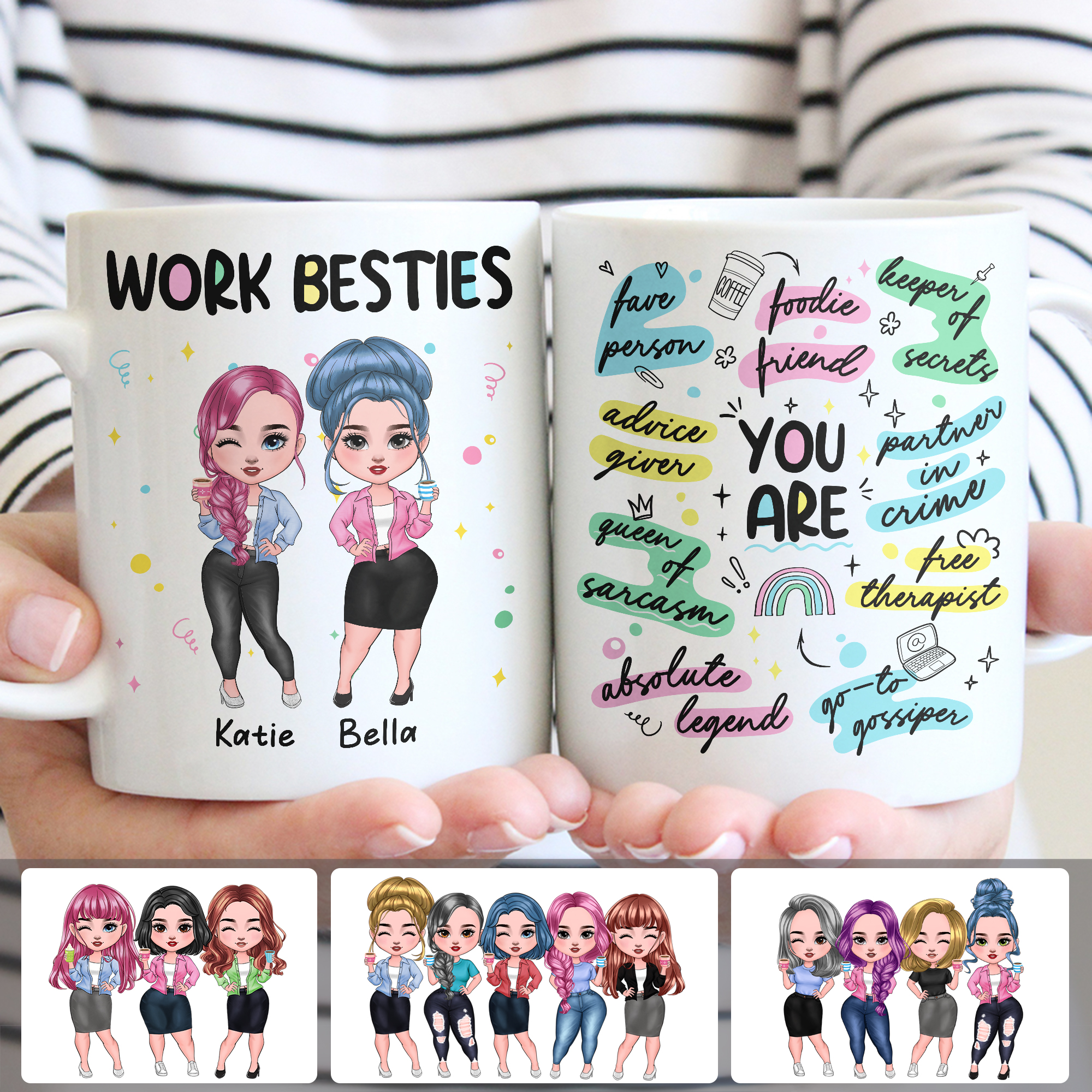 Work Bestie Gifts - Work Besties You Are - Gifts For Colleagues ...