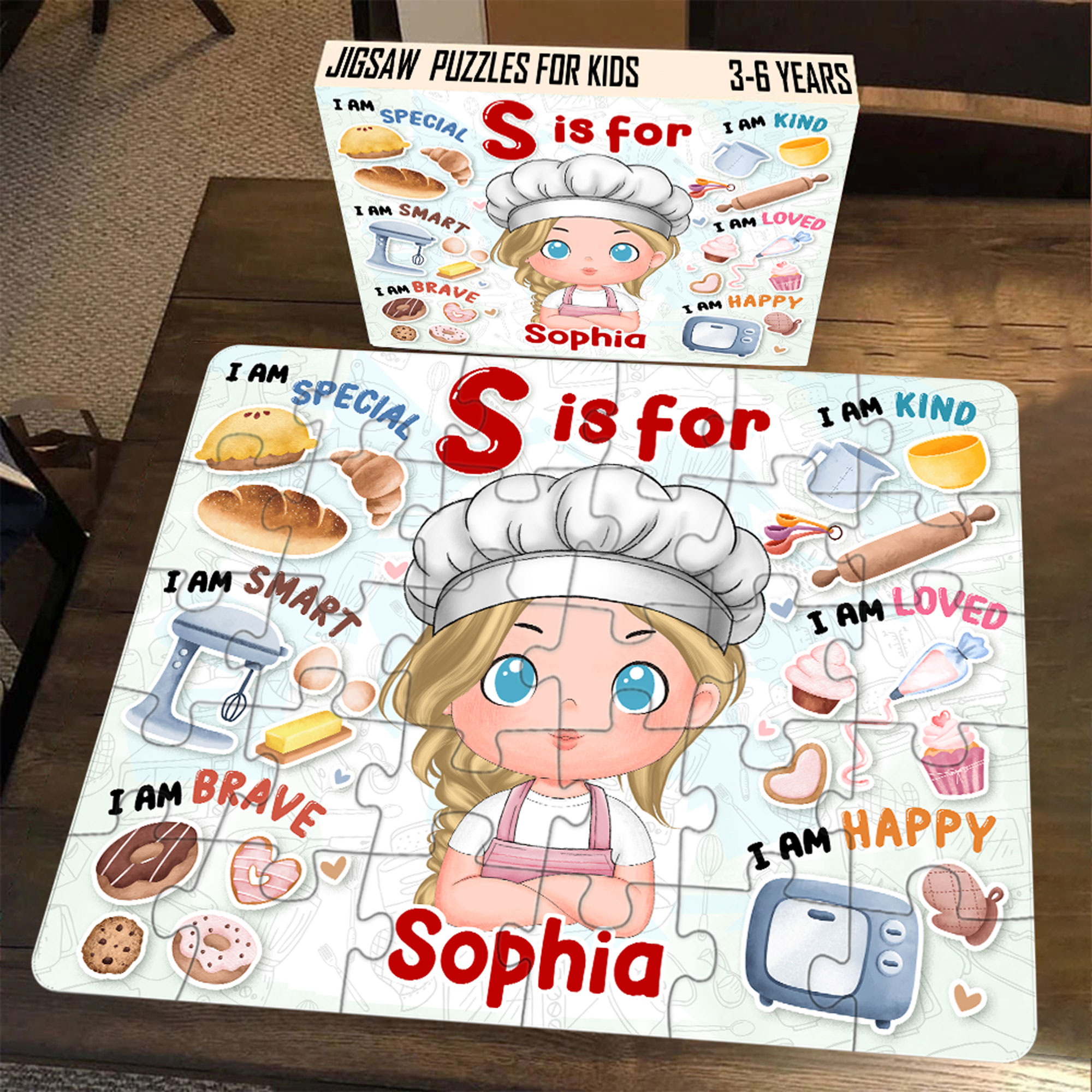 Jigsaw Puzzle Personalized - My Dream Job Puzzle - Baker | Birthday ...