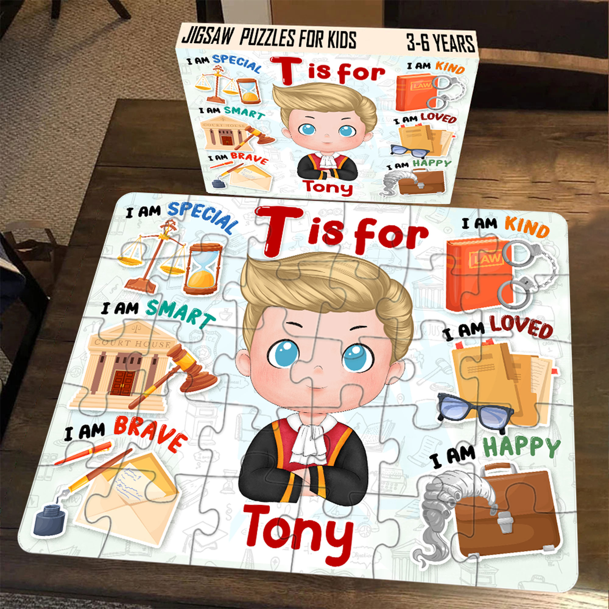 Jigsaw Puzzle Personalized - My Dream Job Puzzle - Judge | Birthday ...