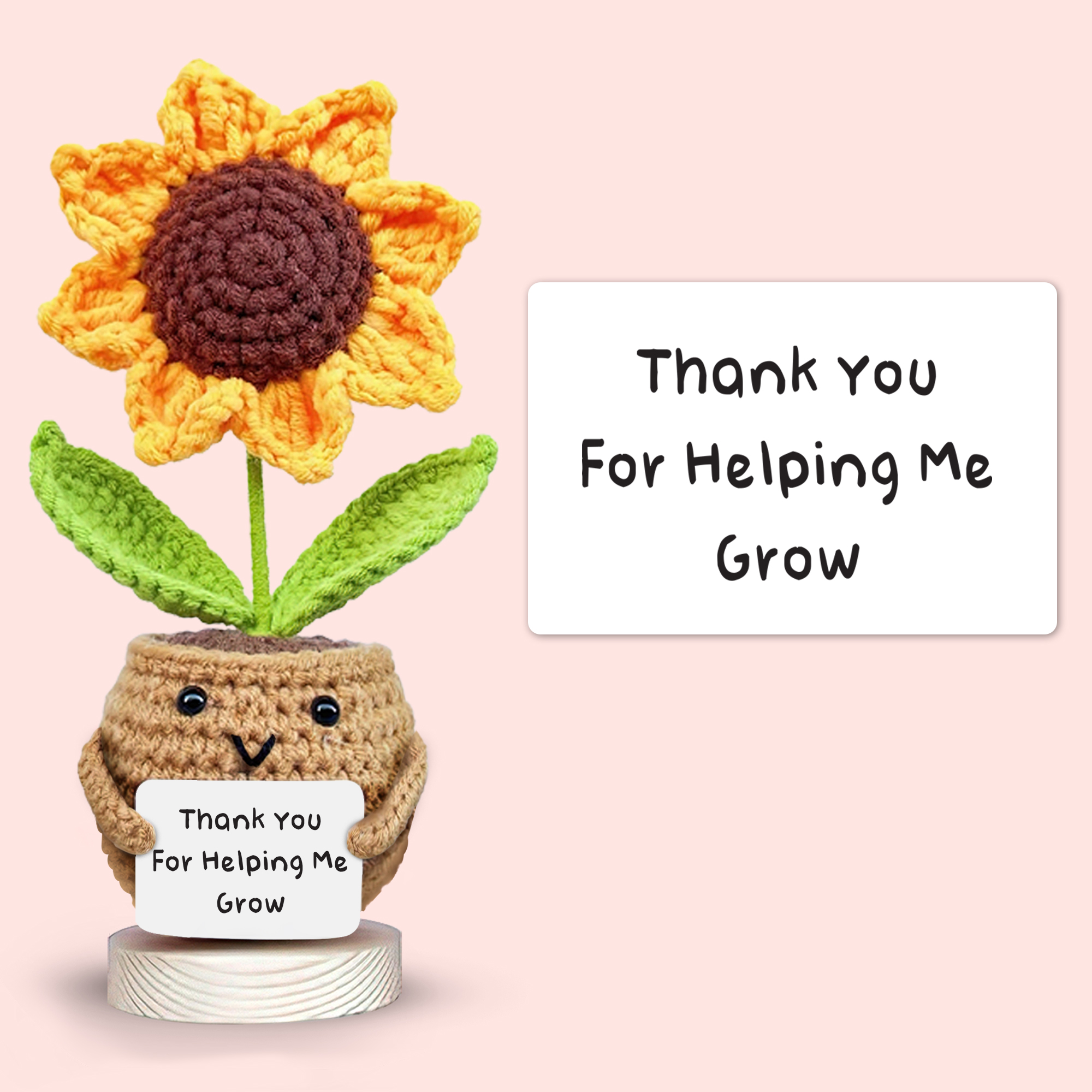 Sunflower Crochet - Thank You for Helping Me Grow - Teacher ...