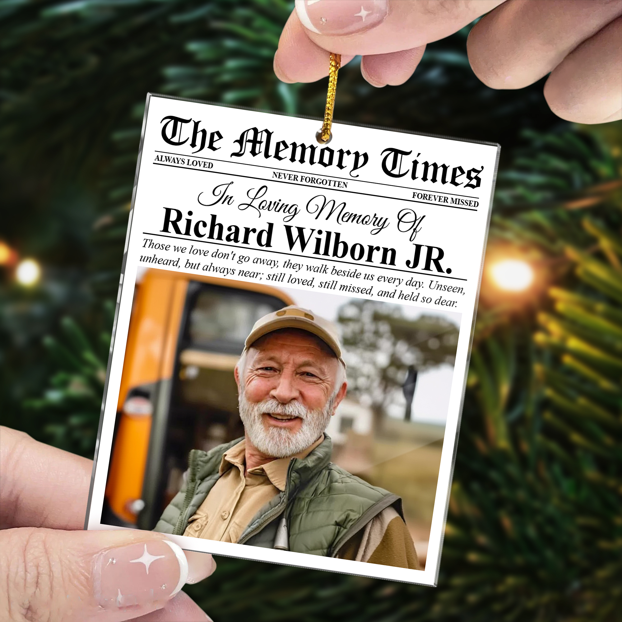 Acrylic Ornament Photo - The Memory Times - In Loving Memory Of Mom ...