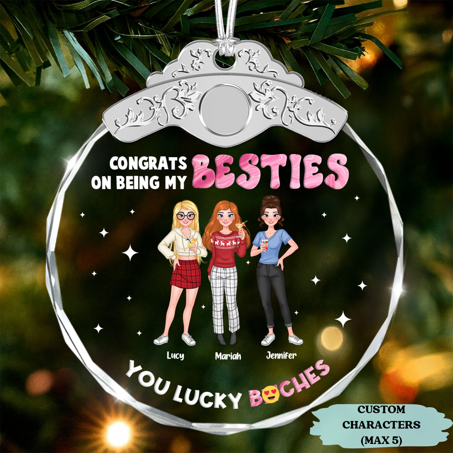 Best friends christmas gift - Congrats on being my besties you lucky b😍 ...