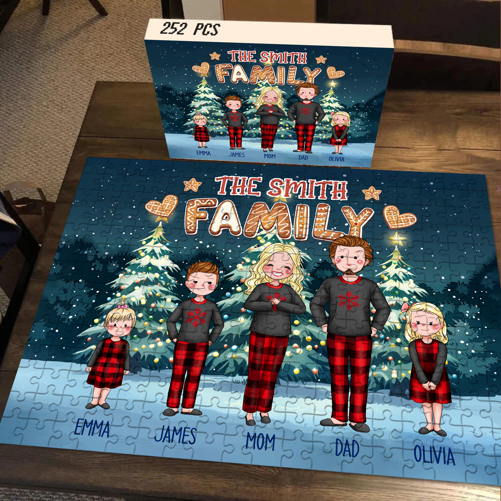 Jigsaw Puzzle Personalized - Christmas Puzzle | Family - The "Smith ...