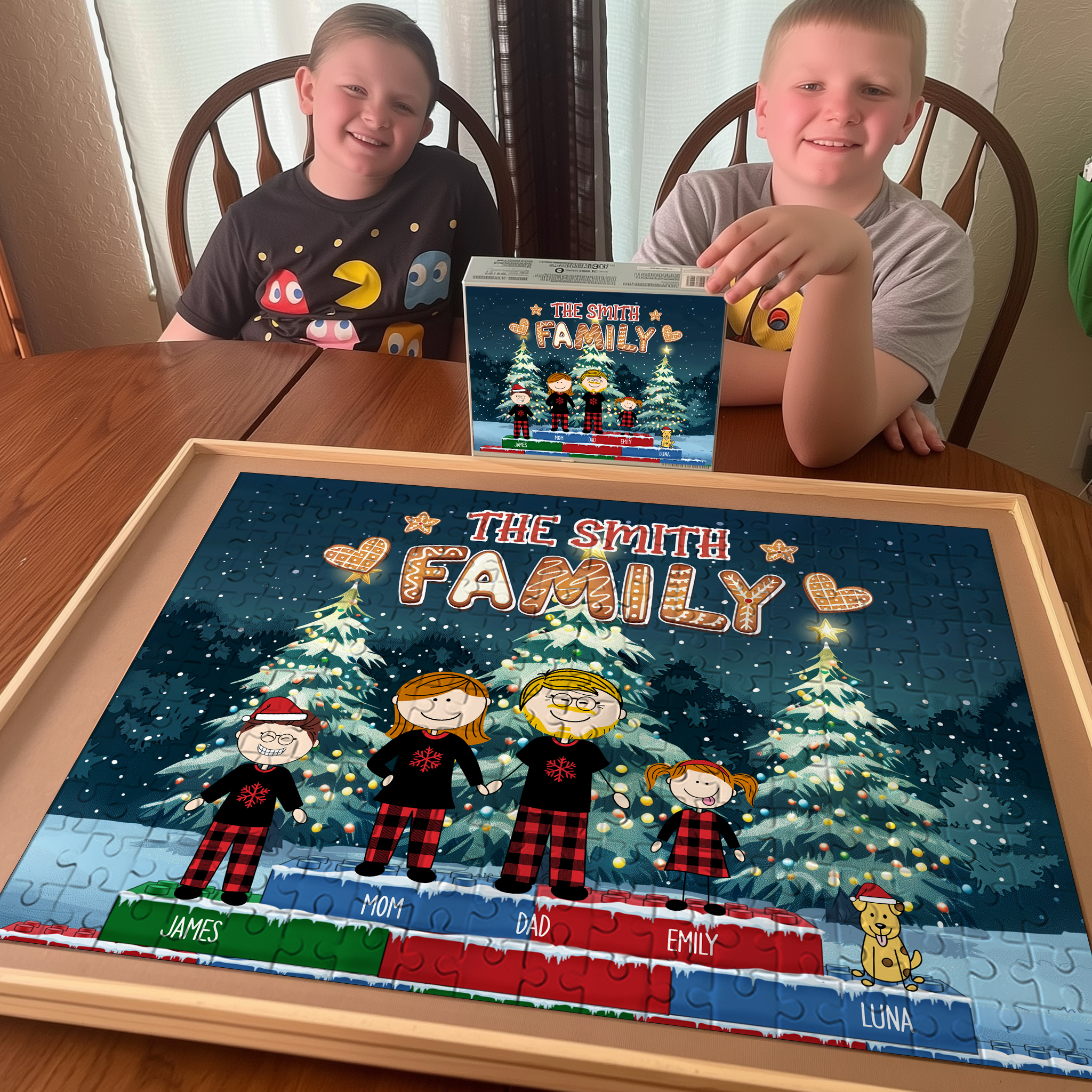 Jigsaw Puzzle Personalized - Christmas Puzzle | Family - The "Smith ...