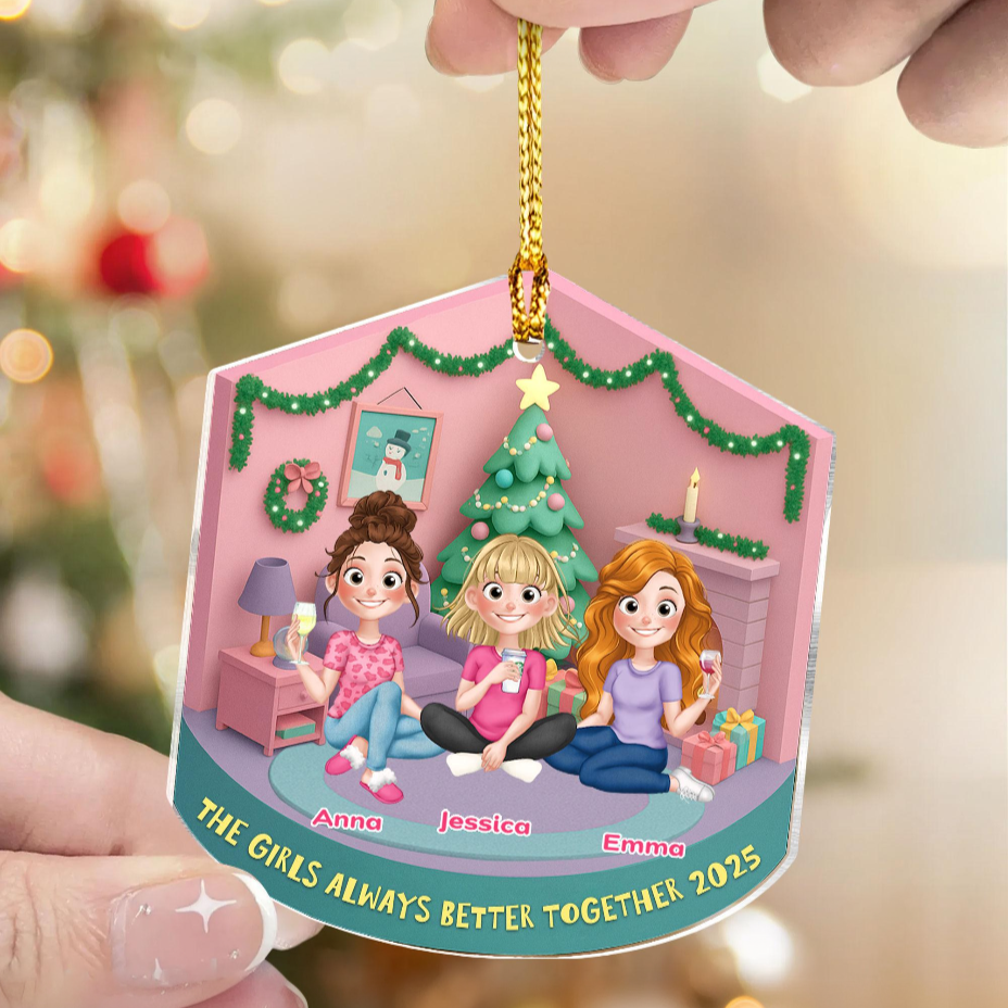 Personalized Acrylic Ornament - Personalized Christmas Best Friend ...