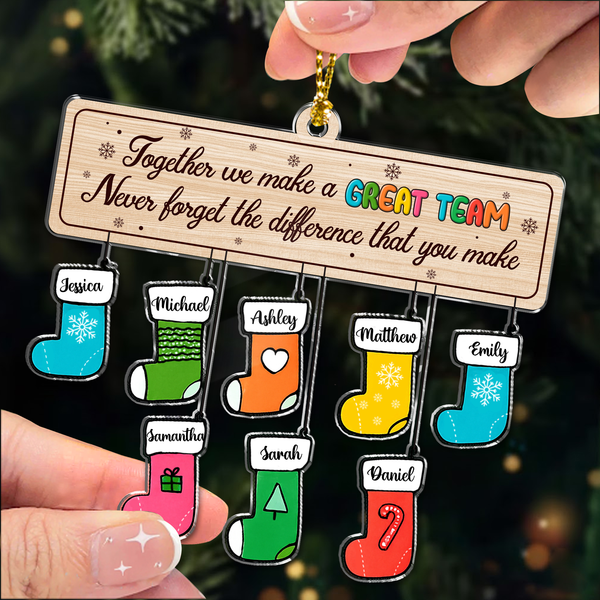 Gift for Coworker - Best Team Ever - Personalized Team Ornament 2025 ...