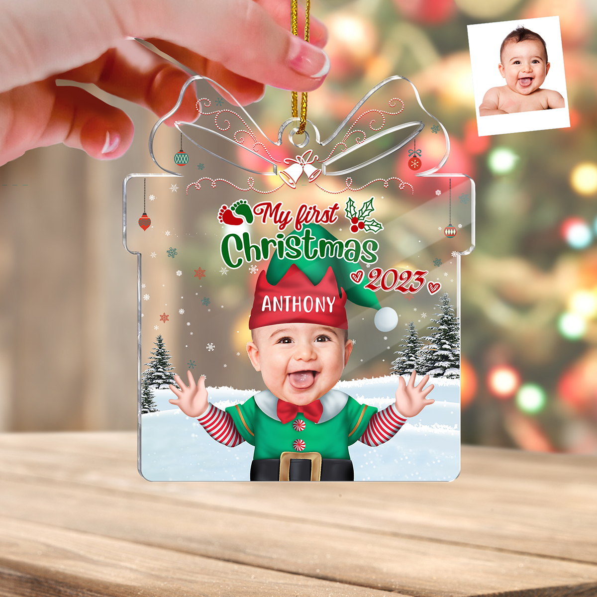 Photo Ornament - Christmas Gifts - Customized Your Photo Ornaments ...