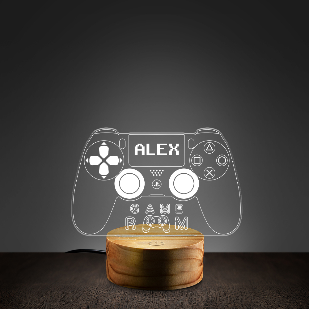Game Lovers - Personalized Game Room Decor Video Game Controller Night ...