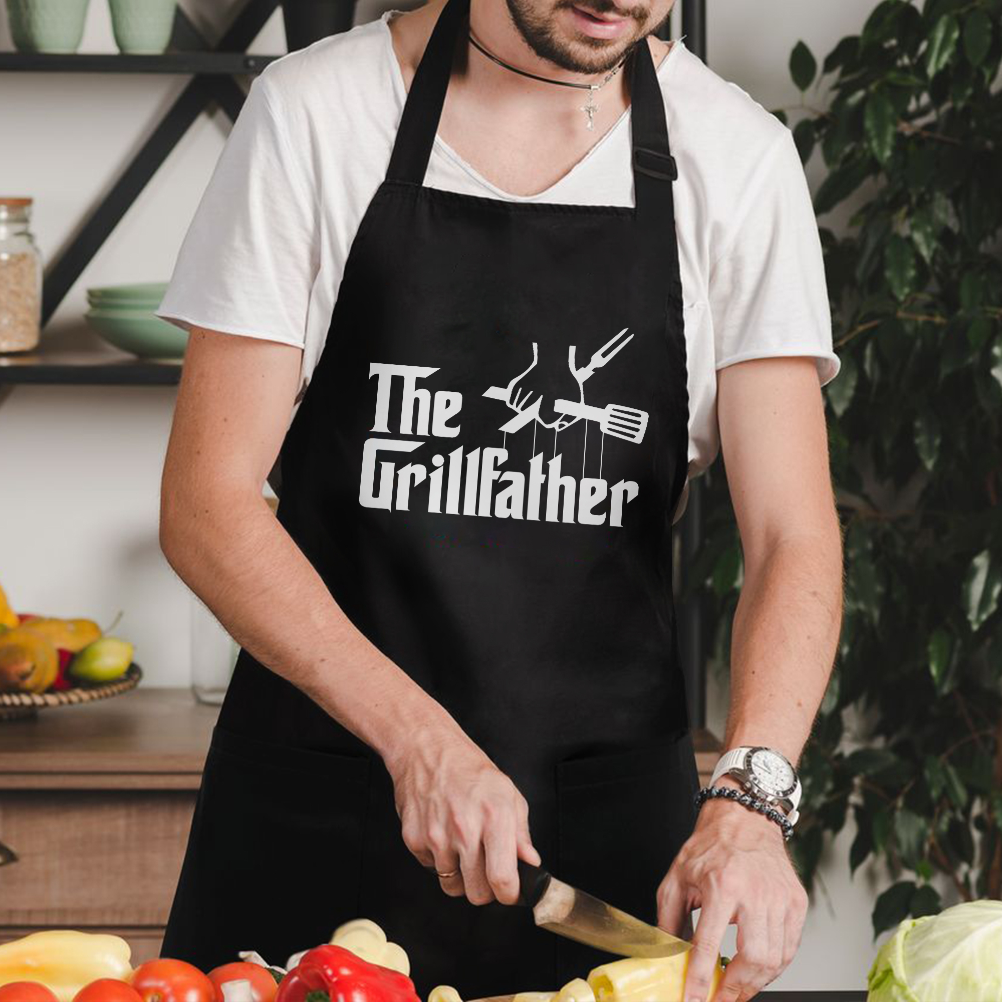 Father's Day Gifts - Aprons - The Grillfather - Gift For Dad - Gifts ...