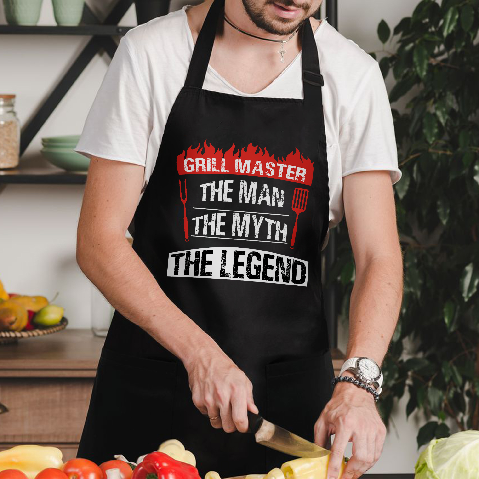 Father's Day Gifts - Aprons - Grill Master The Man The Myth The Legend ...