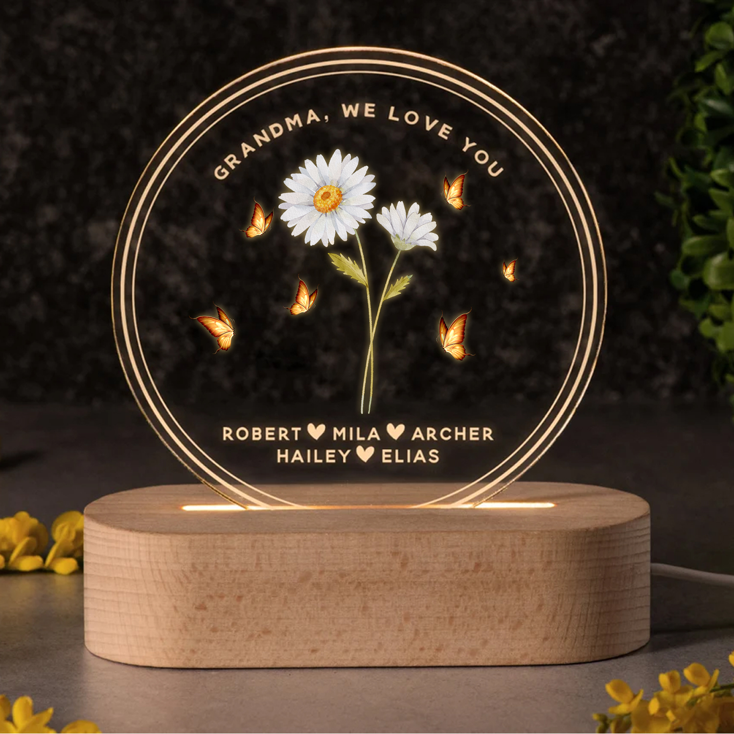 Personalized Gift For Mom - Personalized Birth Month Flower Acrylic ...