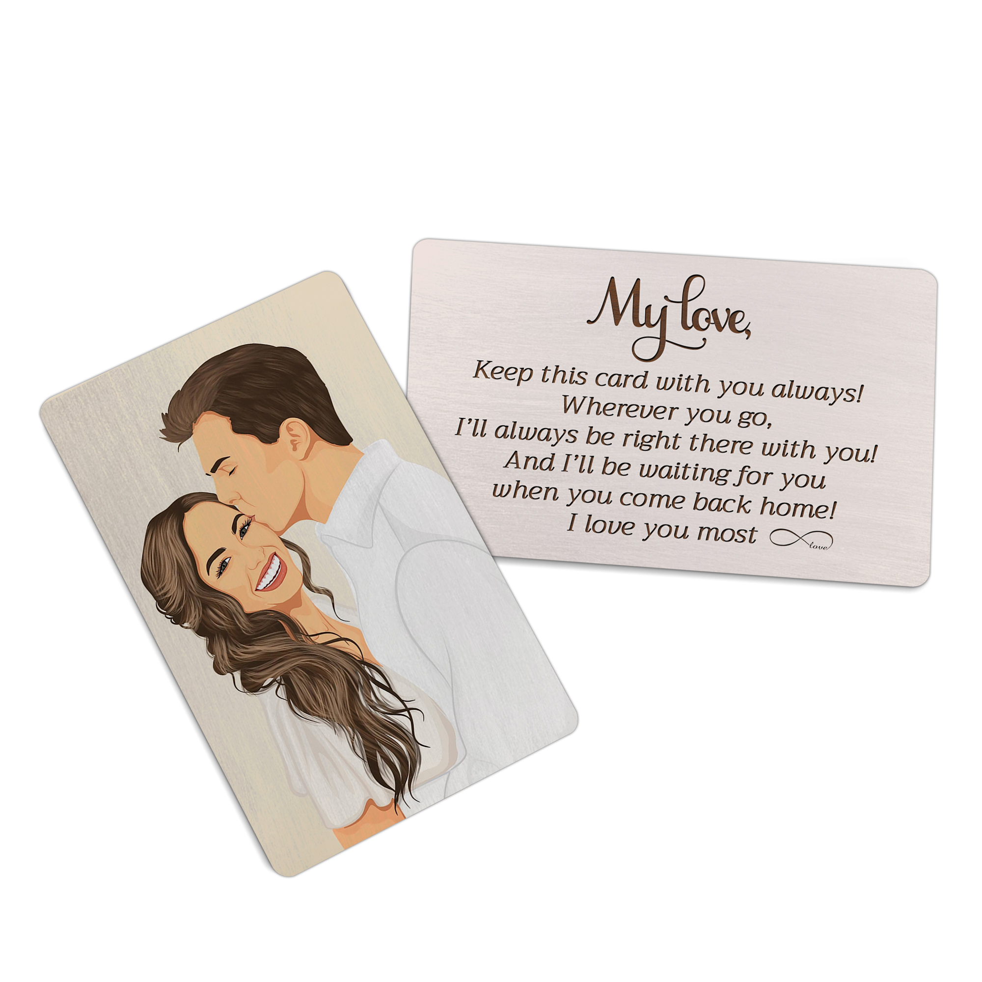 Couple - Valentine's Day - Personalized Photo Transform Wallet Card ...