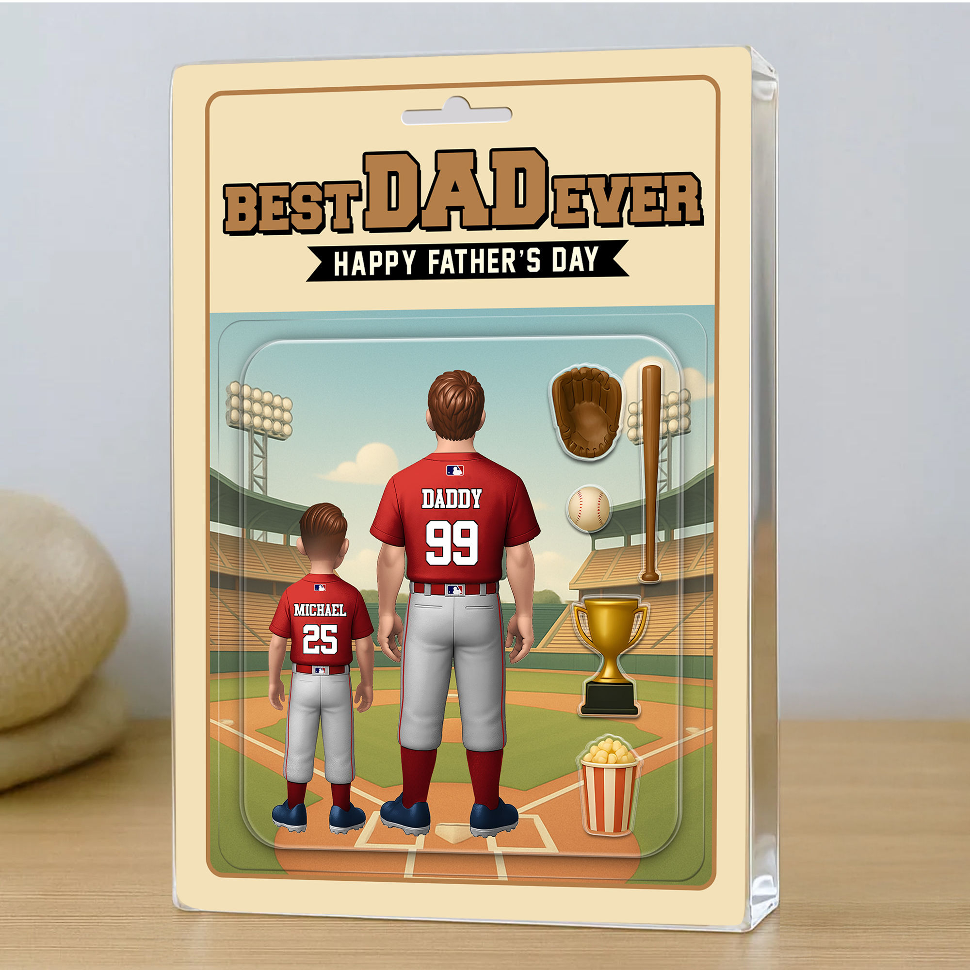 Father's Day Gifts - Best Dad Ever - Happy Father's Day - Baseball Team ...