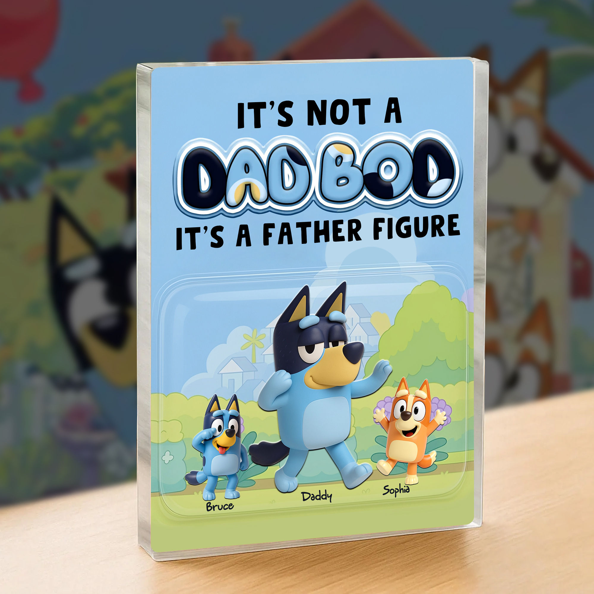 Father's Day Gifts - It's not a dad bod, it's a father figure - Bluey ...