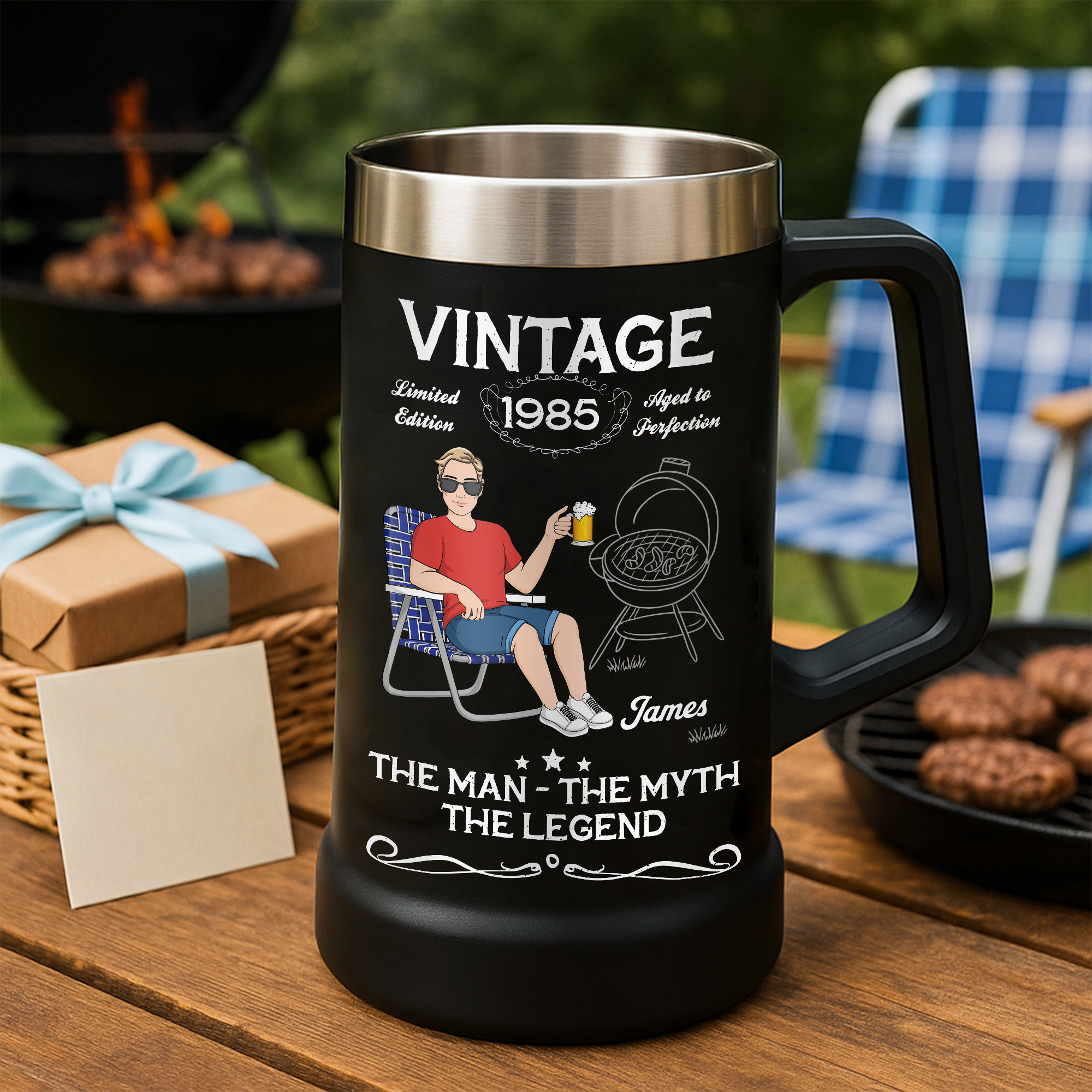 Gift For Beer Lover - Vintage 1985 - Limited Edition - 24 oz, Insulated ...